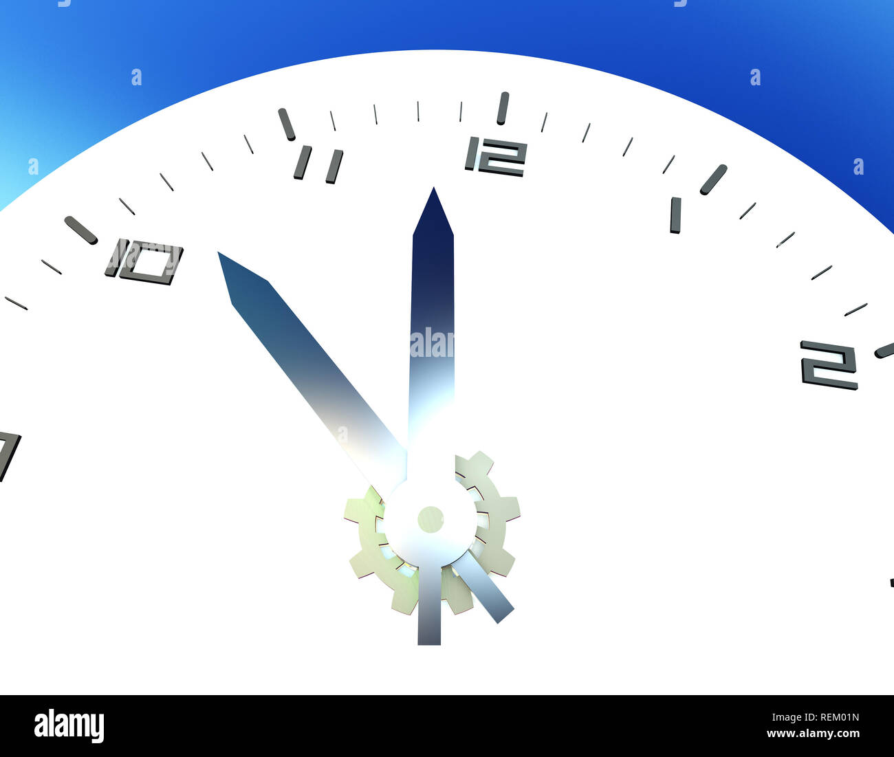 3D composite illustration, time accumulation, clock Stock Photo - Alamy