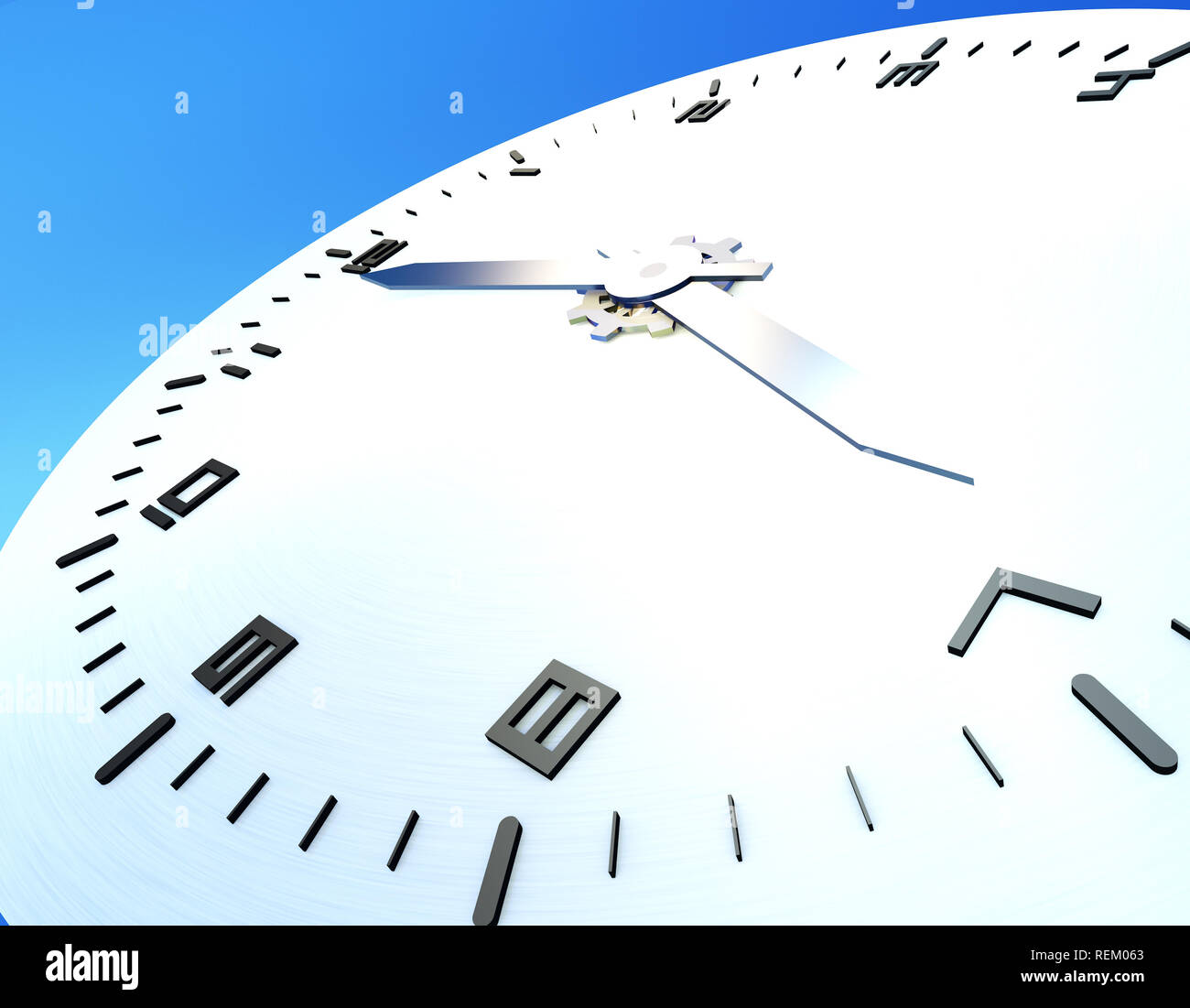 3D composite illustration, time accumulation, clock Stock Photo - Alamy