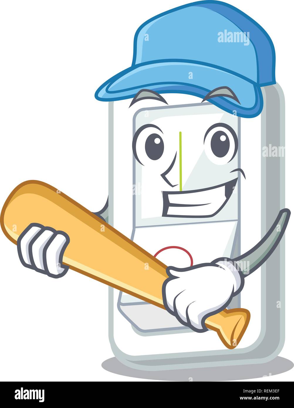 Playing baseball light switch in the cartoon shape Stock Vector Image ...