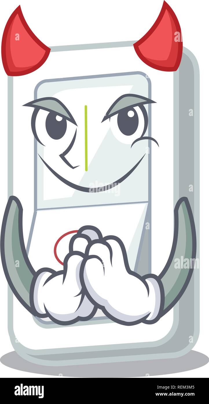 Devil light switch is isolated with mascot Stock Vector Image & Art - Alamy