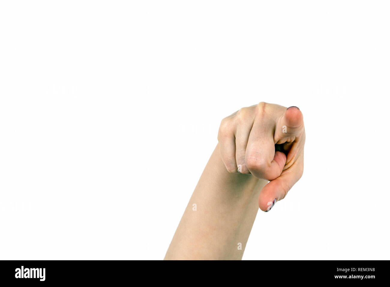Touching something with index finger hi-res stock photography and ...