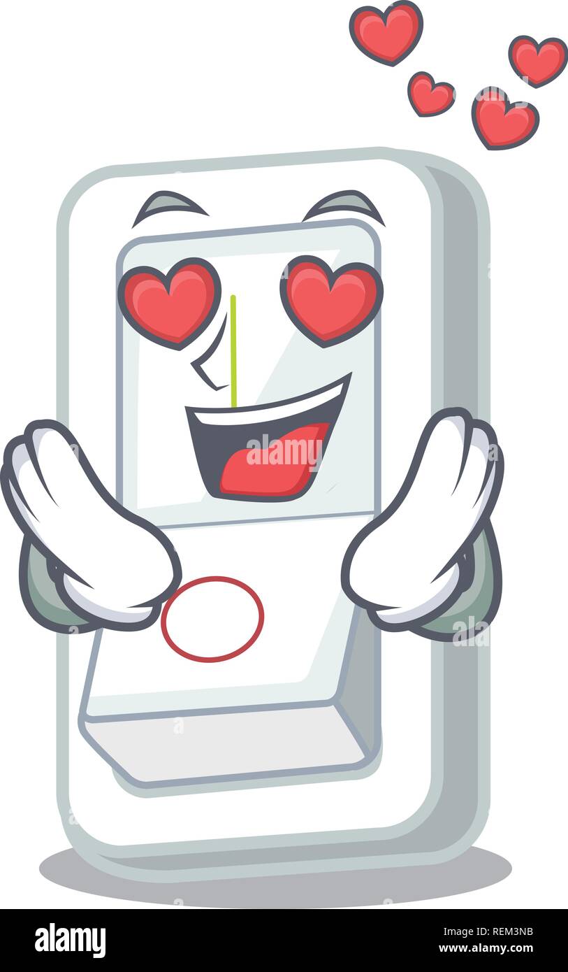 In love light switch is isolated with mascot Stock Vector Image & Art ...