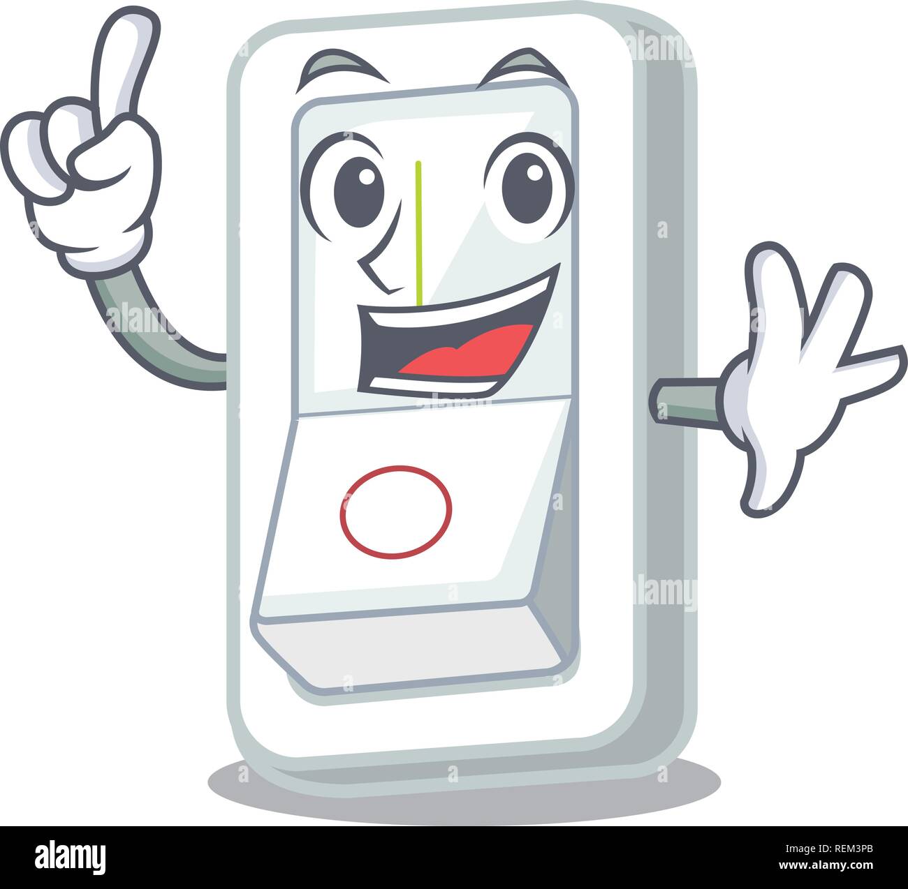 Turn on the light finger Stock Vector Images - Alamy