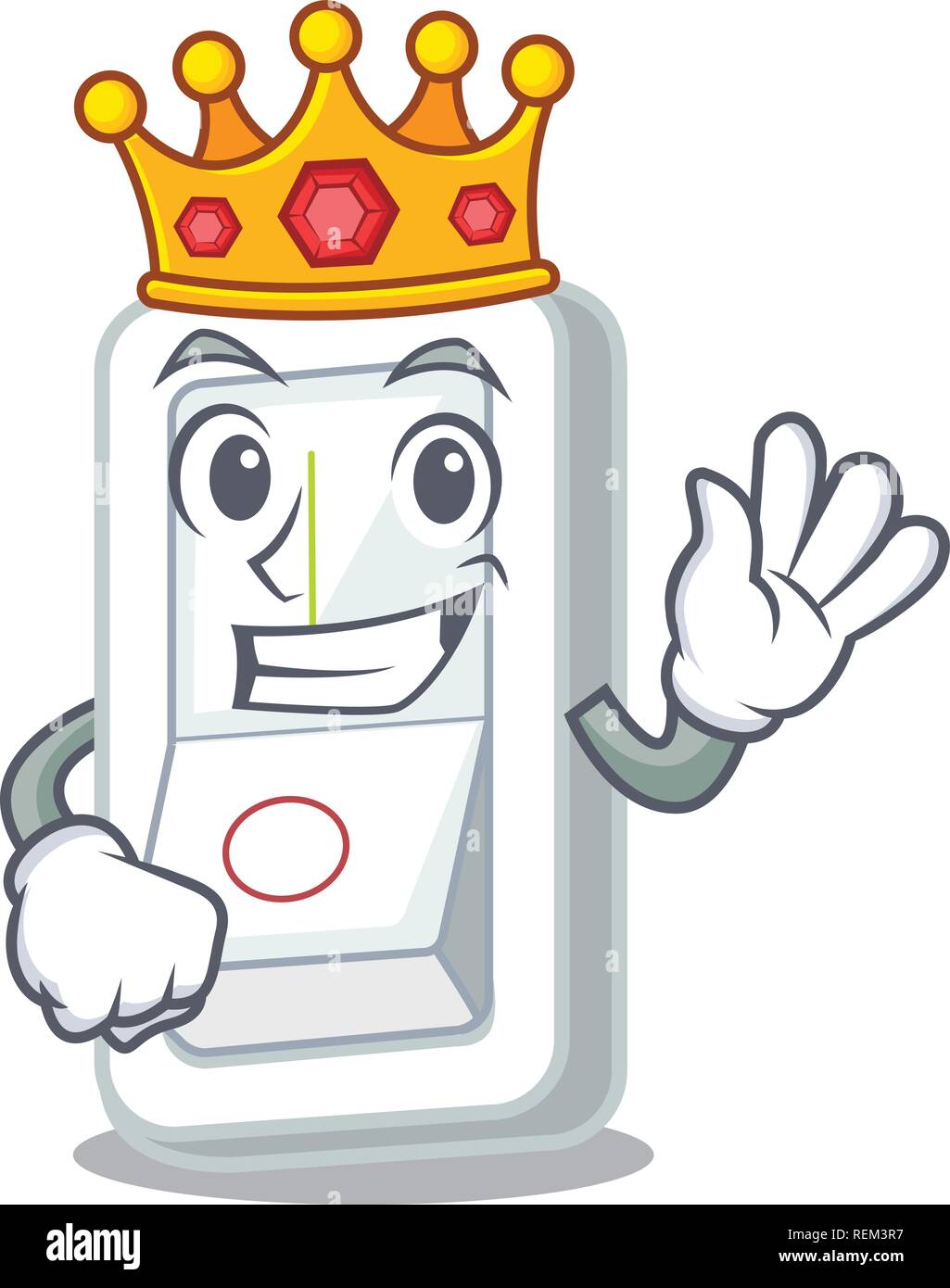 Cartoon turn on light switch hi-res stock photography and images - Alamy