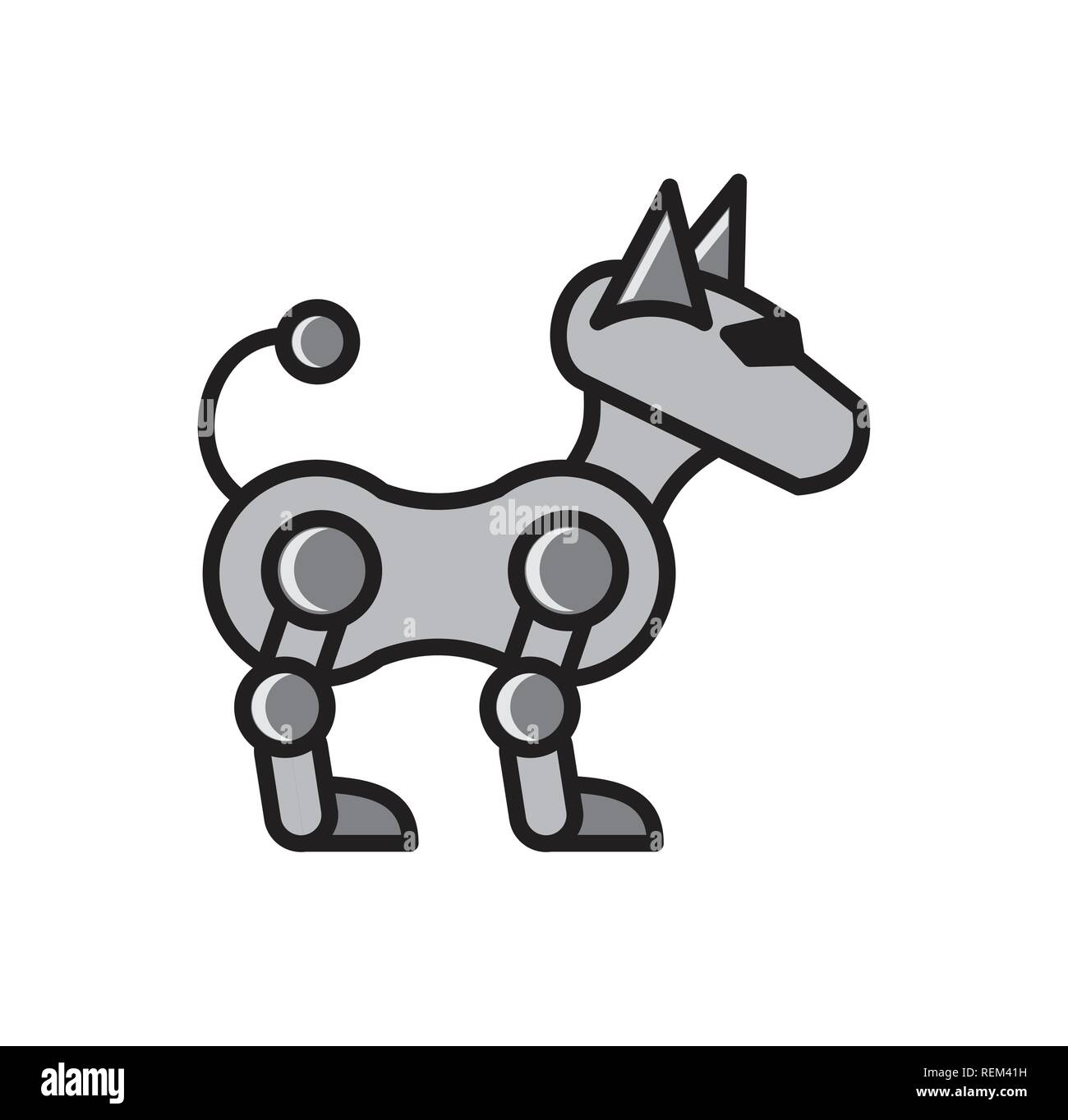 Bot icon on white background for graphic and web design, Modern simple ...