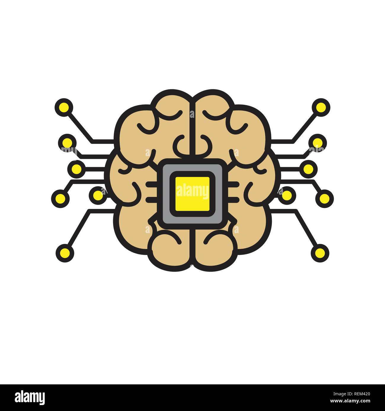 Ai control button icon Cut Out Stock Images & Pictures - Alamy