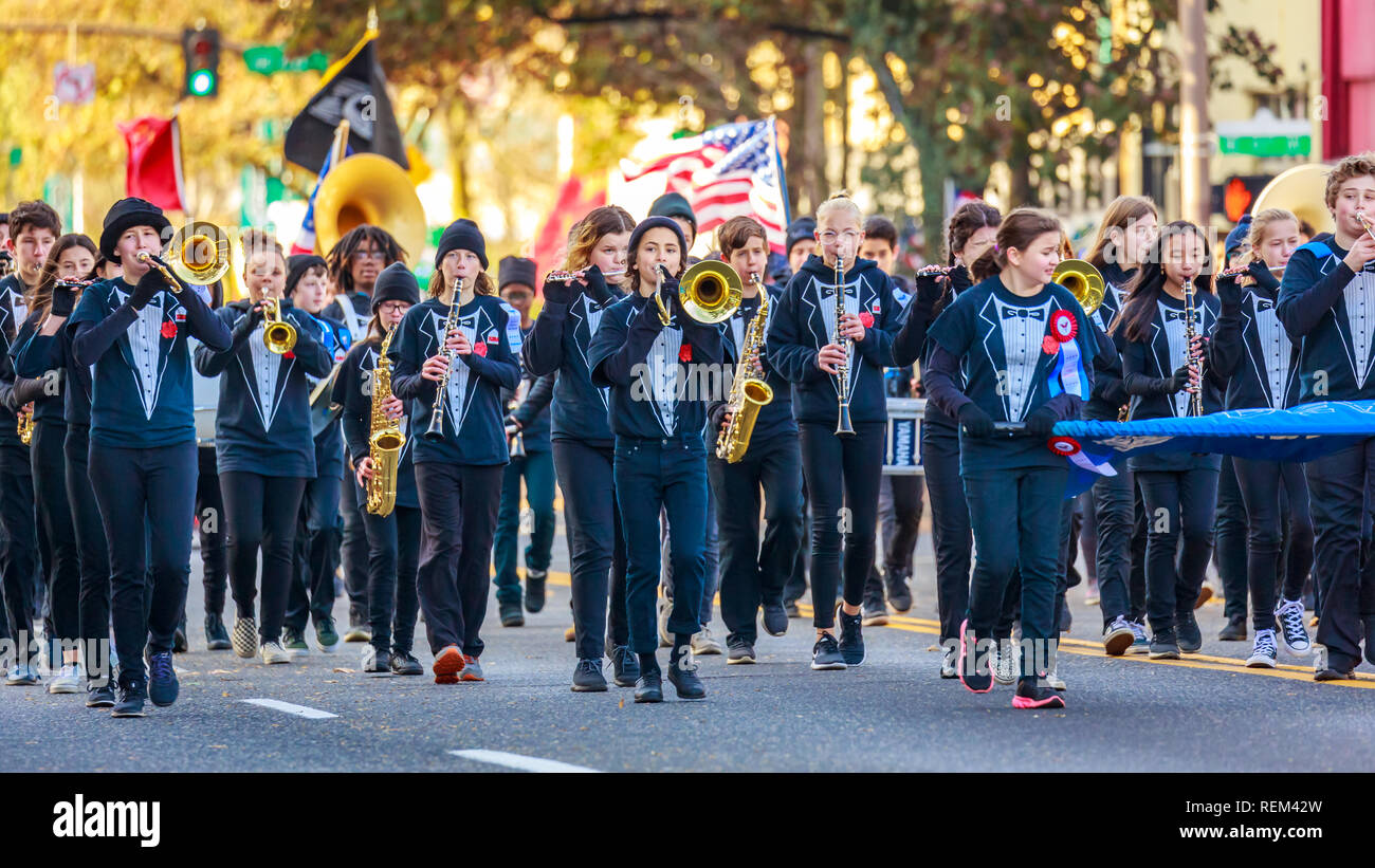 Portland, Oregon, USA - November 12, 2018: Beaumont Middle School ...