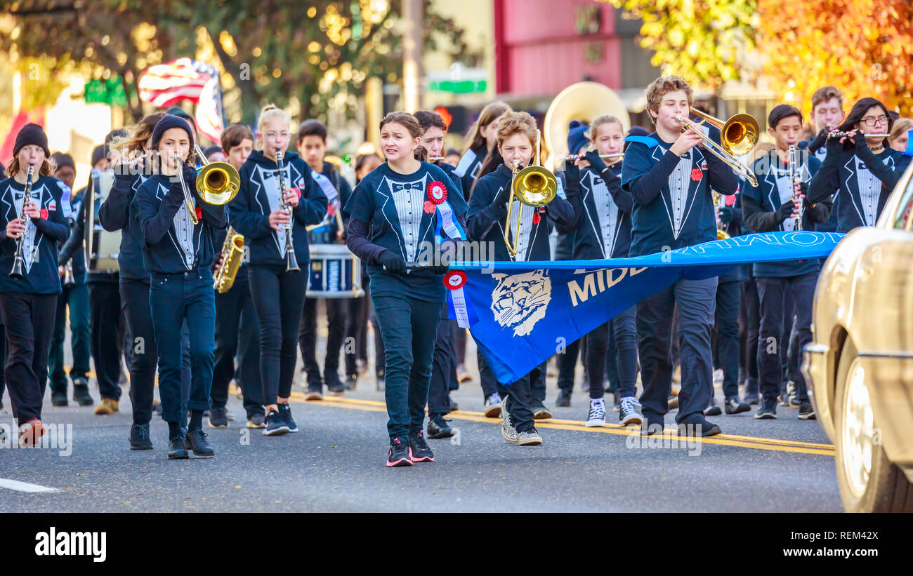 Portland, Oregon, USA - November 12, 2018: Beaumont Middle School ...
