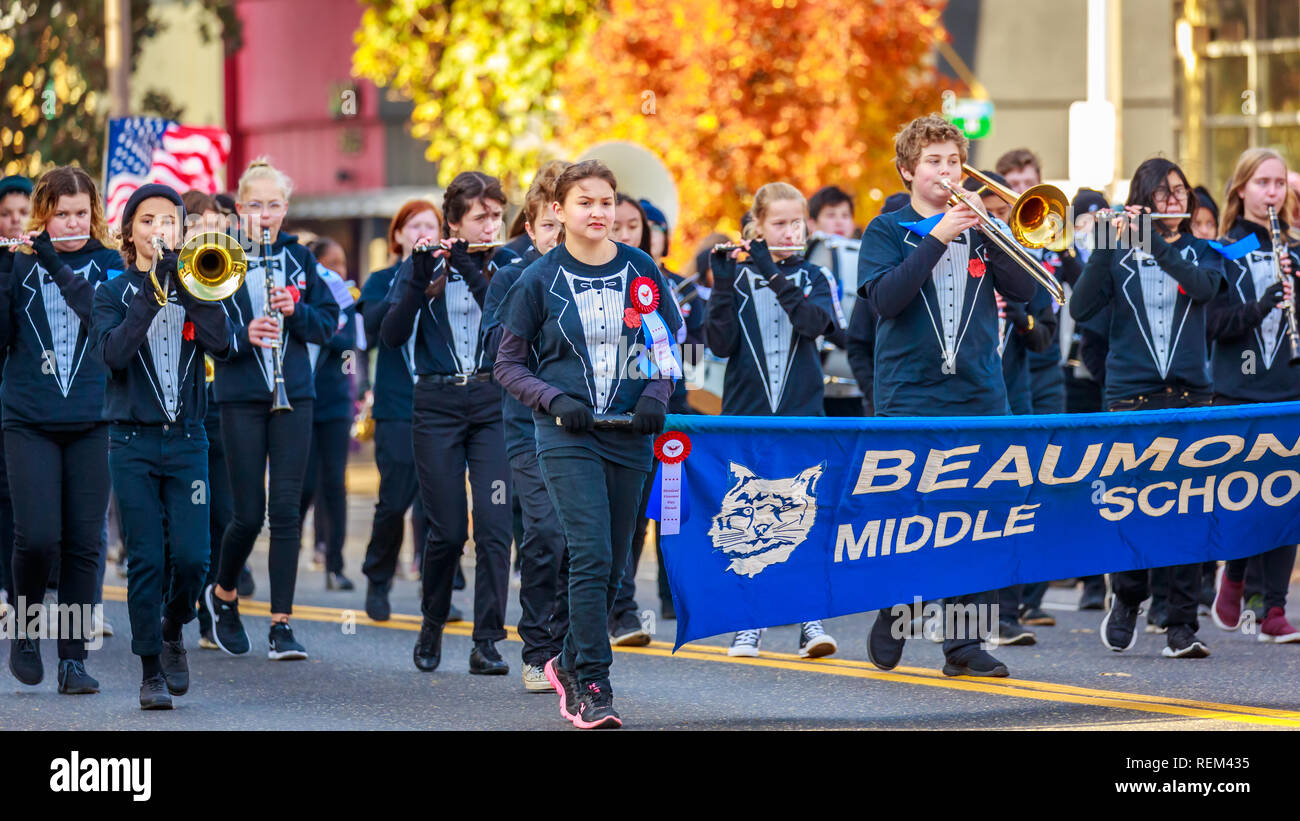 Portland, Oregon, USA - November 12, 2018: Beaumont Middle School ...