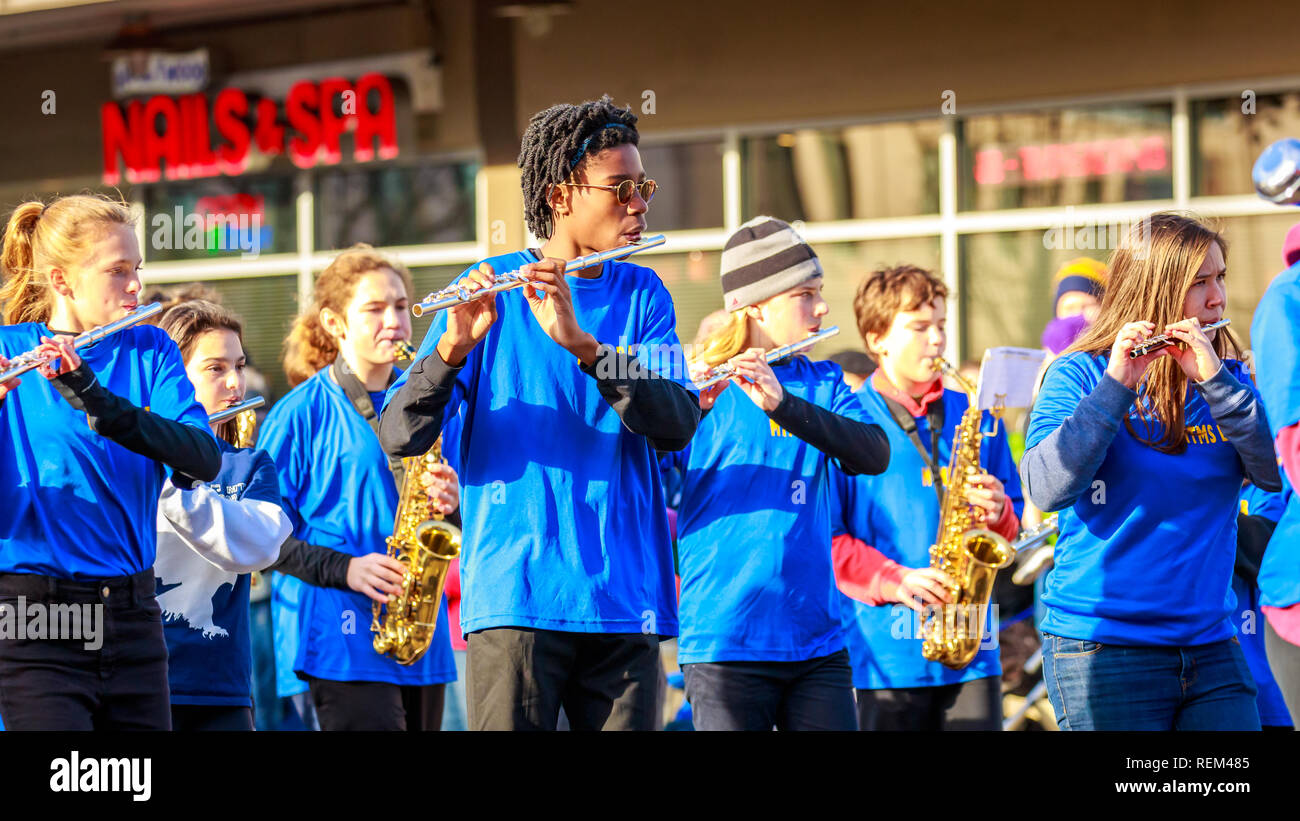 Portland, Oregon, USA - November 12, 2018: Mt. Tabor Middle School ...