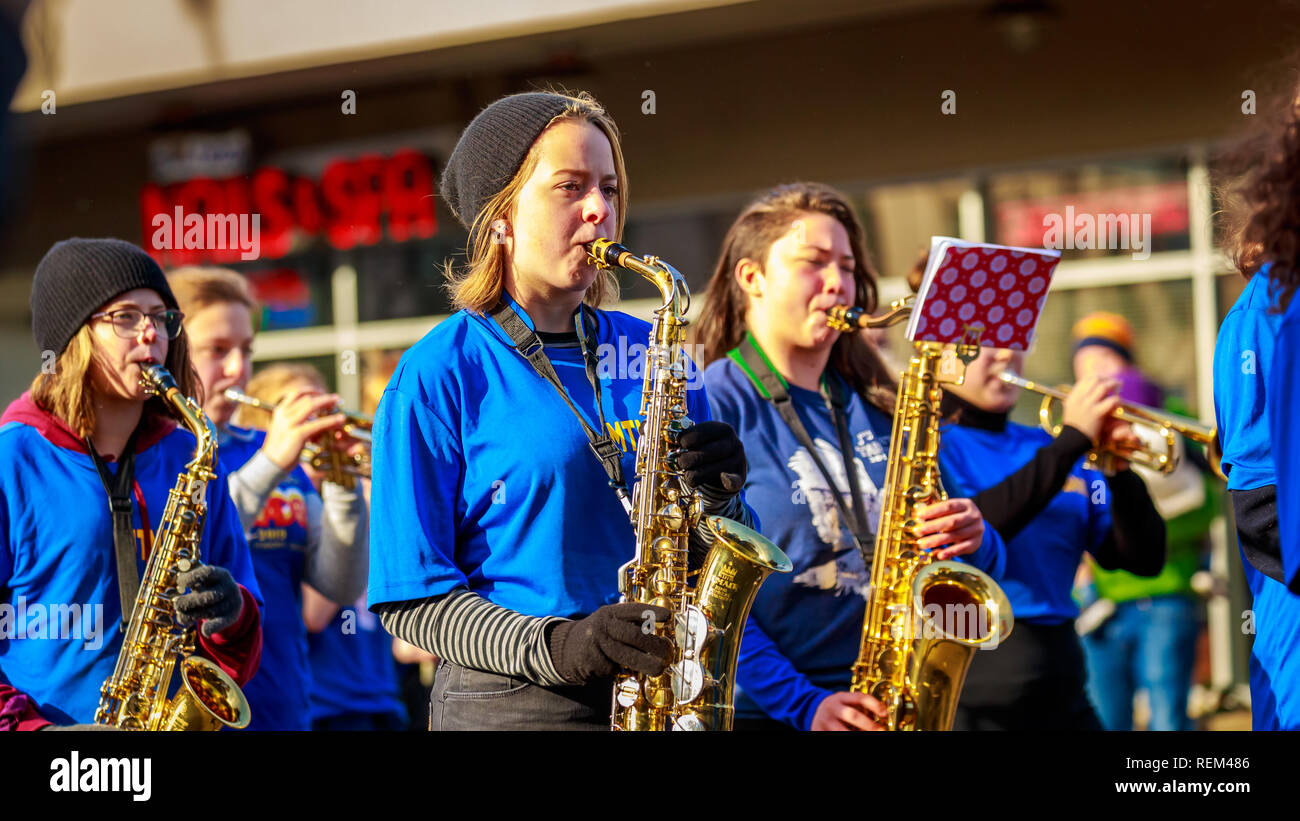 Portland, Oregon, USA - November 12, 2018: Mt. Tabor Middle School ...