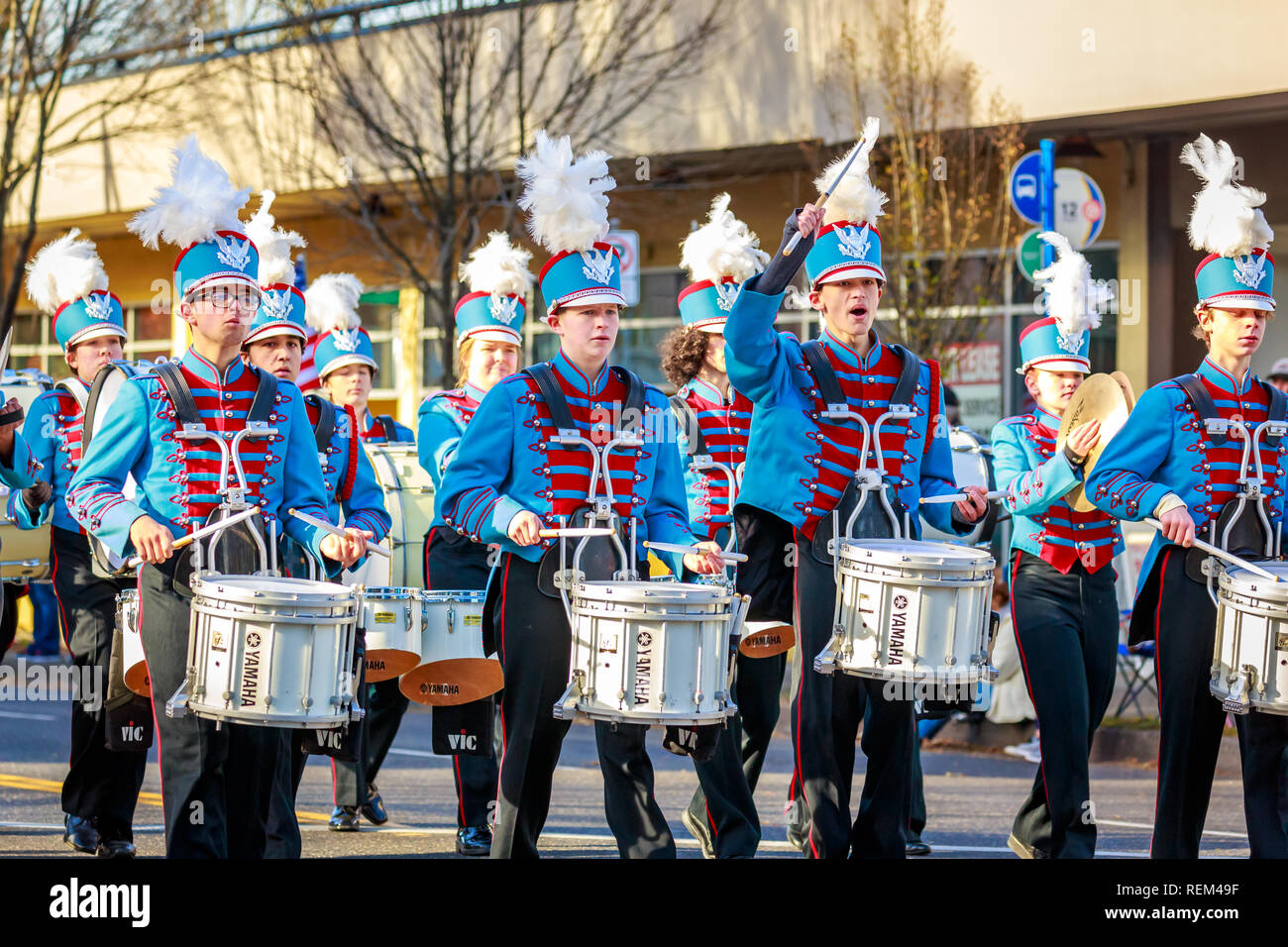 Portland, Oregon, USA - November 12, 2018: Madison High School Marching ...
