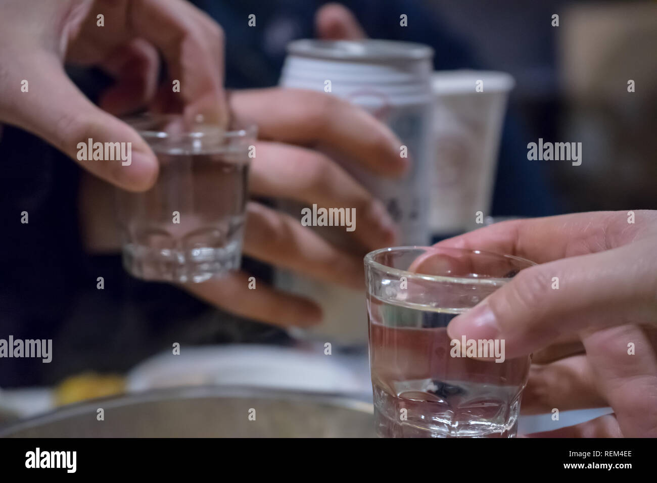 Shots of soju Stock Photo - Alamy