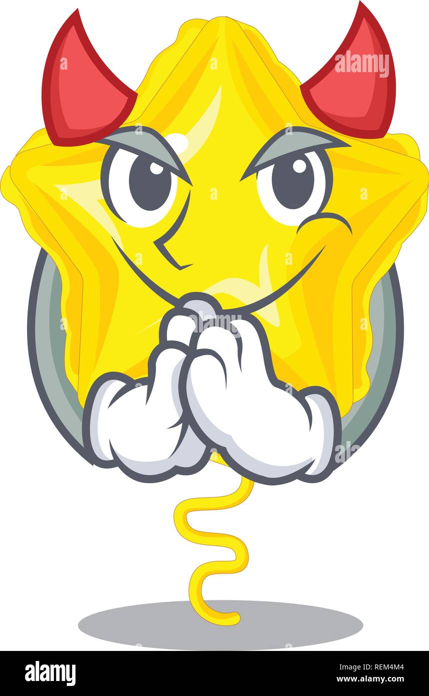 Devil star balloon in the cartoon shape Stock Vector Image & Art - Alamy