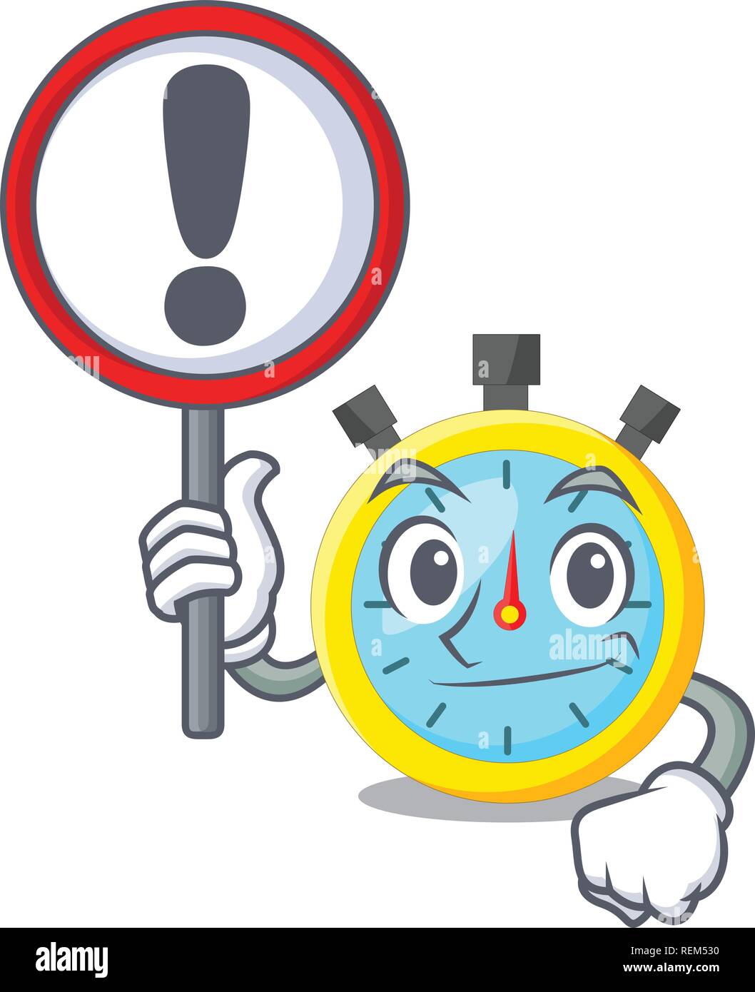 With sign stopwatch in the cartoon shape funny Stock Vector Image & Art ...