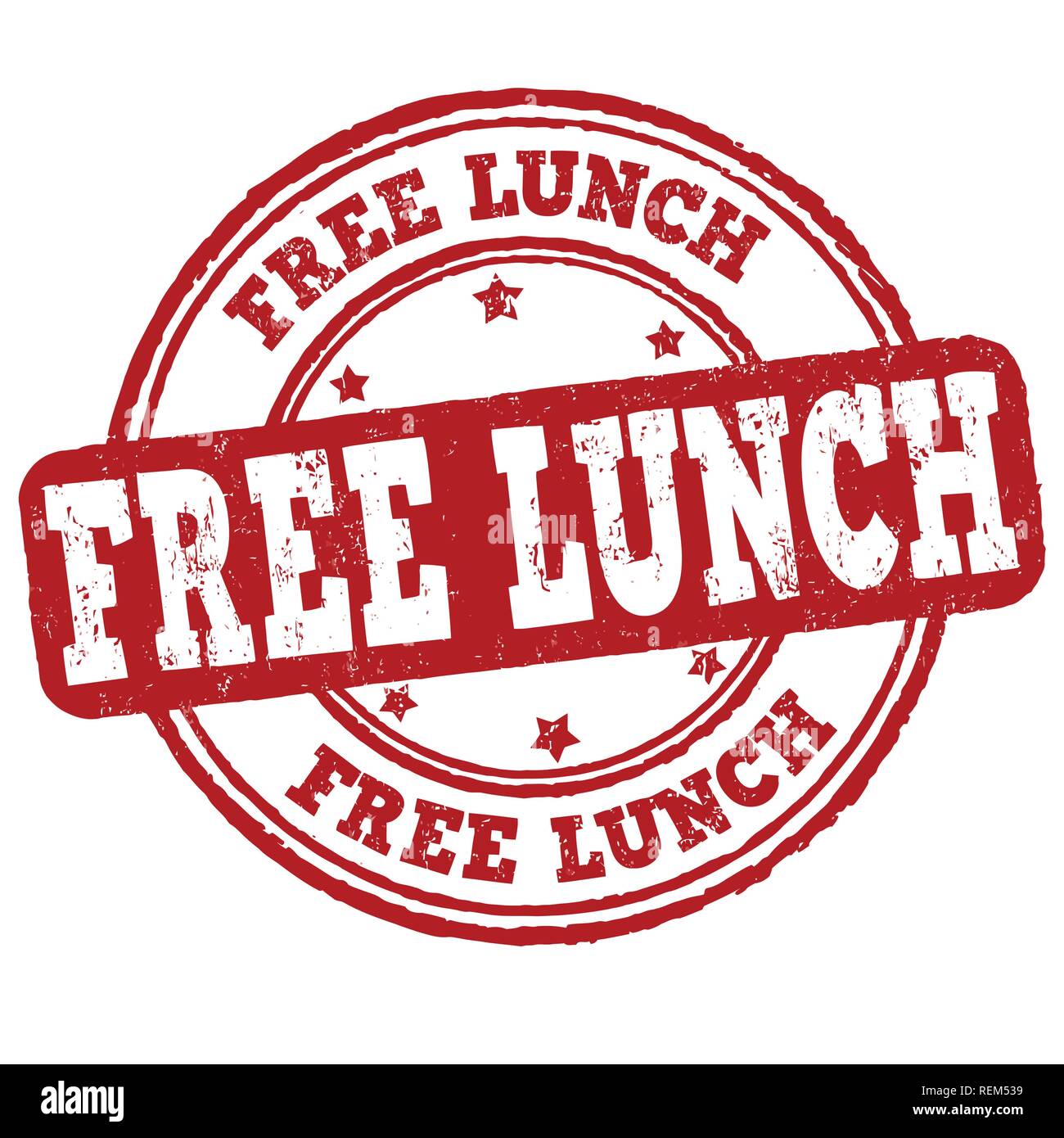 Free lunch sign or stamp on white background, vector illustration Stock ...