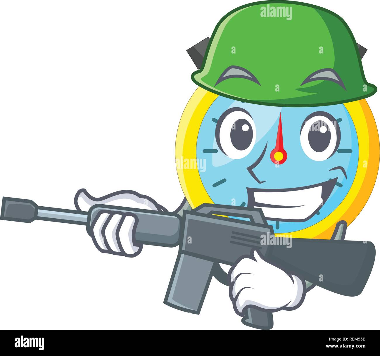 Army stopwatch in the cartoon shape funny Stock Vector Image & Art - Alamy