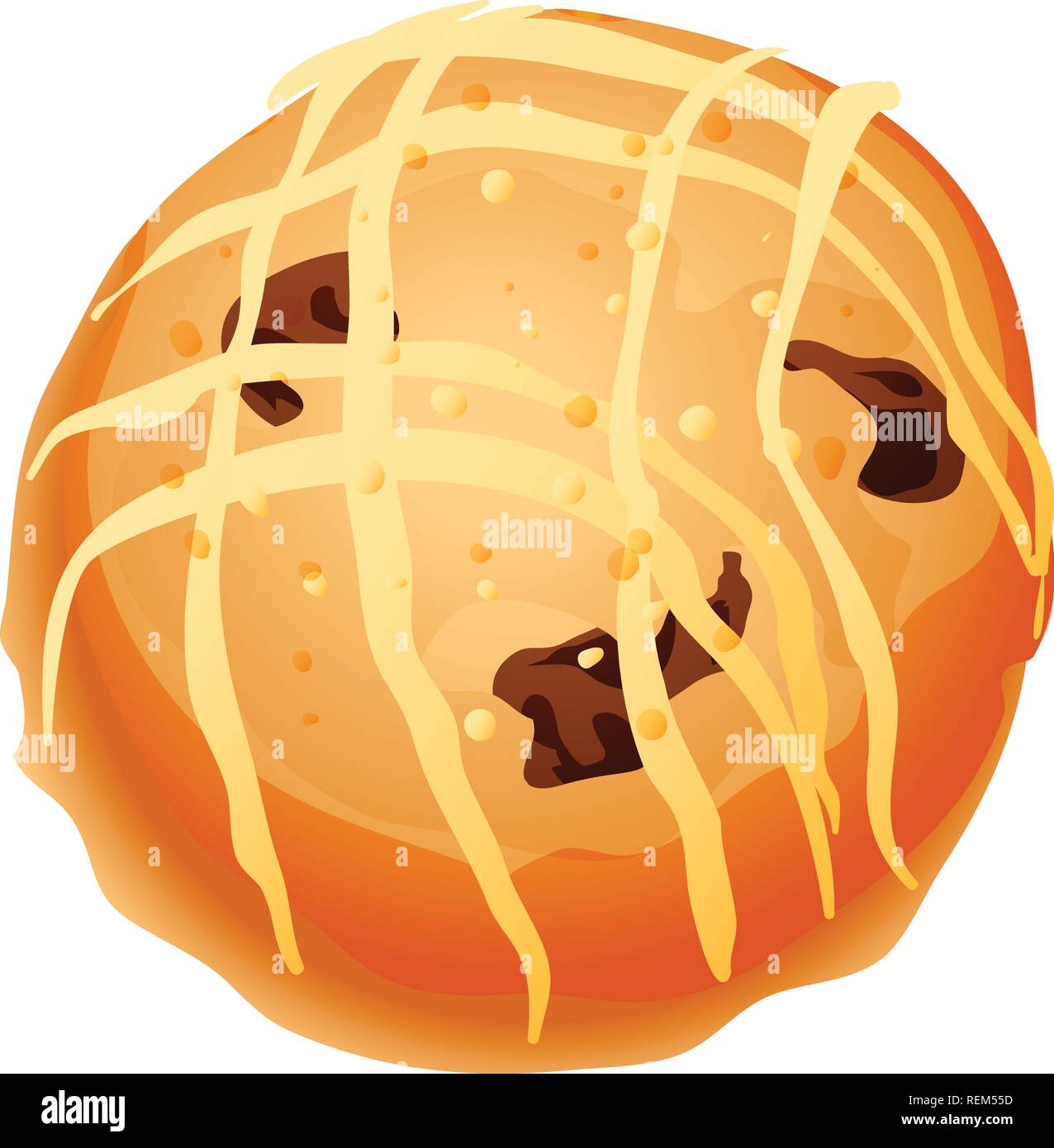 Homemade biscuit icon. Cartoon of homemade biscuit vector icon for web ...