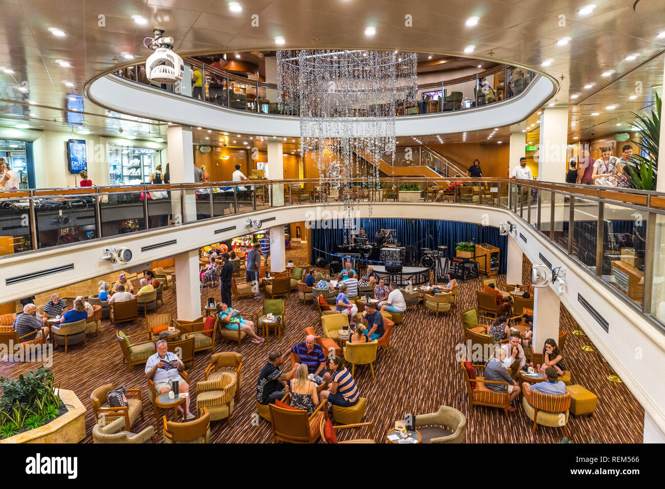 Cruise ship foyer hi-res stock photography and images - Alamy