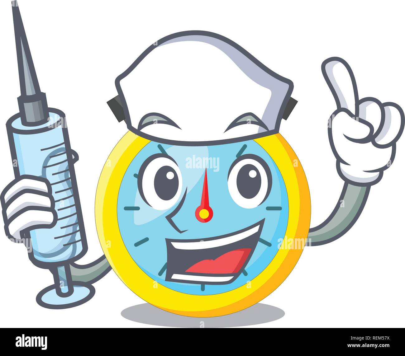Nurse isolated stopwatch with in the character Stock Vector Image & Art ...