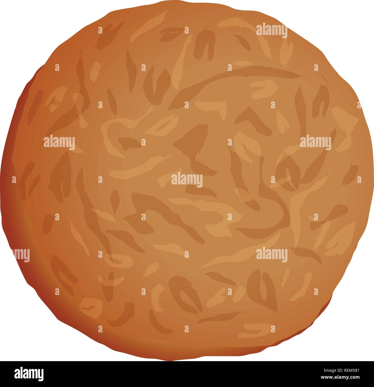 Wheat cookie icon. Cartoon of wheat cookie vector icon for web design ...
