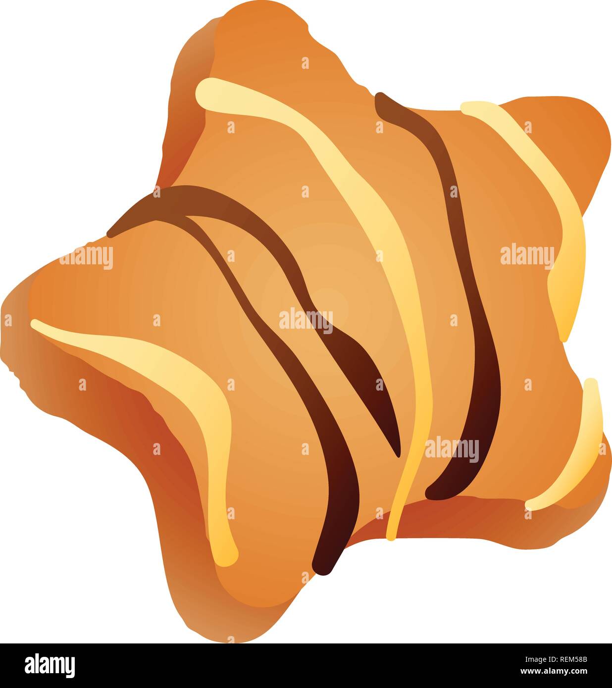 Star cookie icon. Cartoon of star cookie vector icon for web design ...