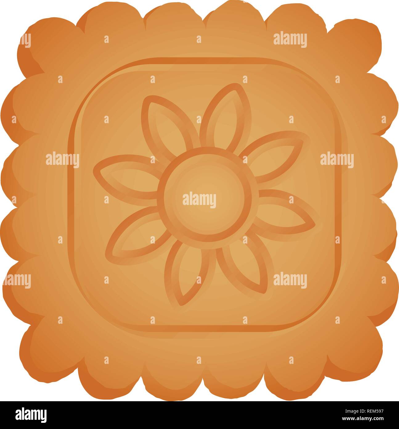 Biscuit icon. Cartoon of biscuit vector icon for web design isolated on ...