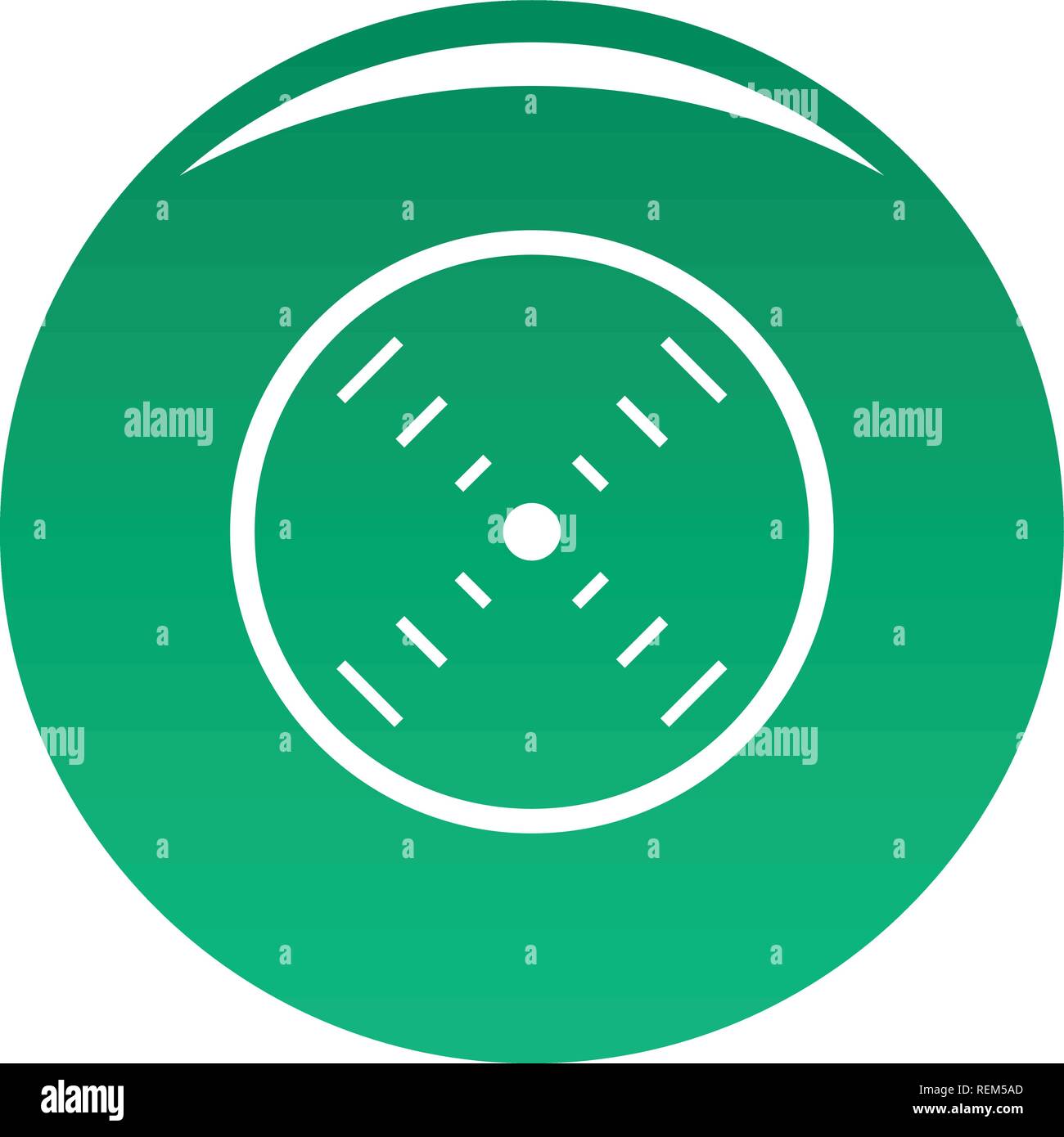 Interface radar icon. Simple illustration of interface radar vector ...