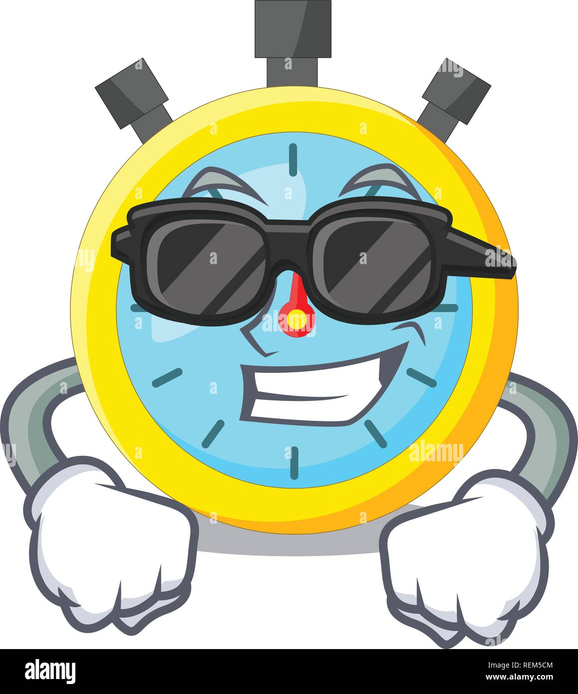 Super cool isolated stopwatch with in the character Stock Vector Image ...