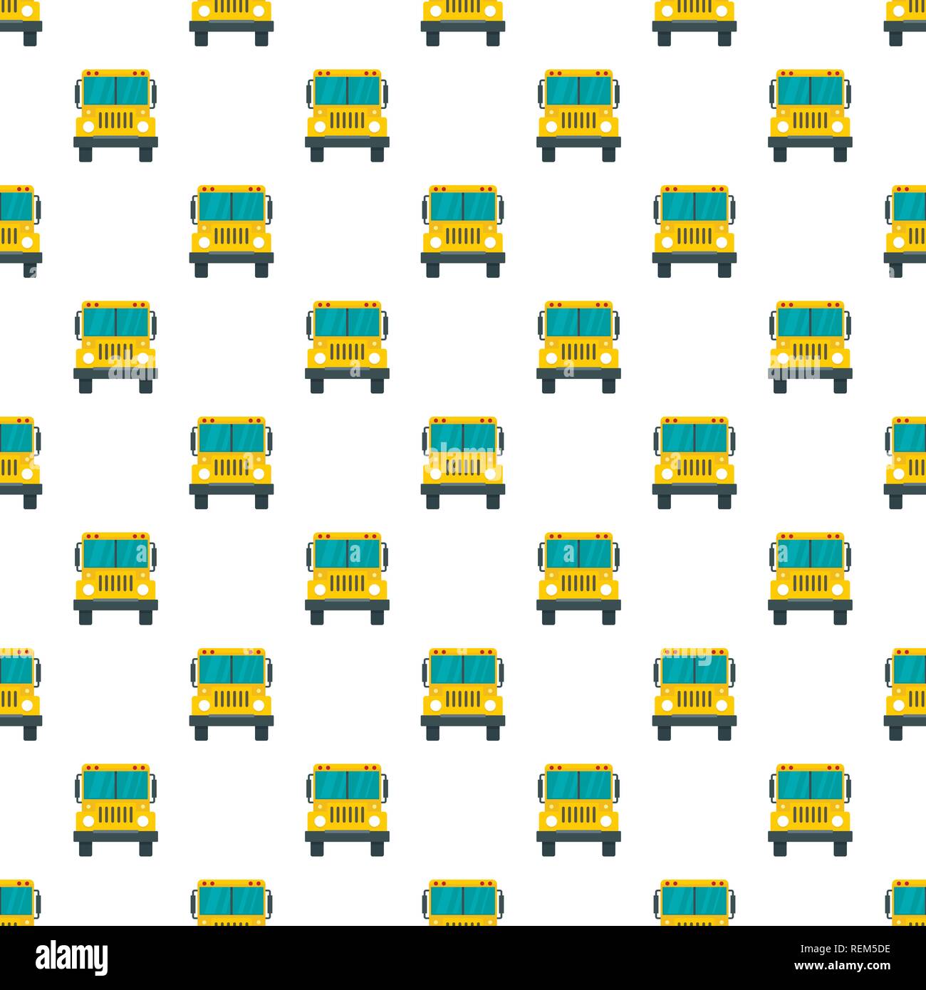 Front of school bus pattern seamless vector repeat for any web design ...