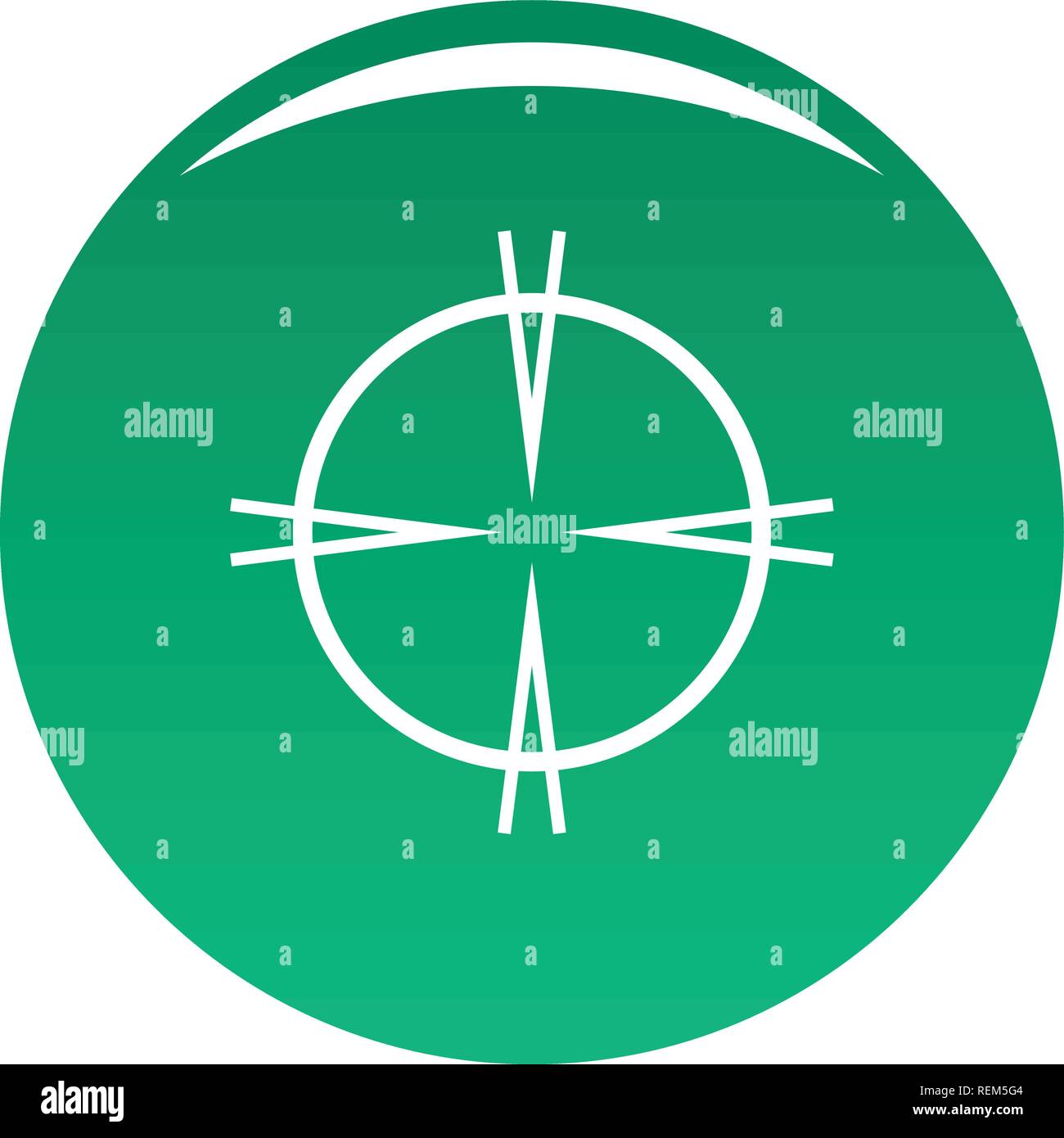 Focal target icon. Simple illustration of focal target vector icon for ...