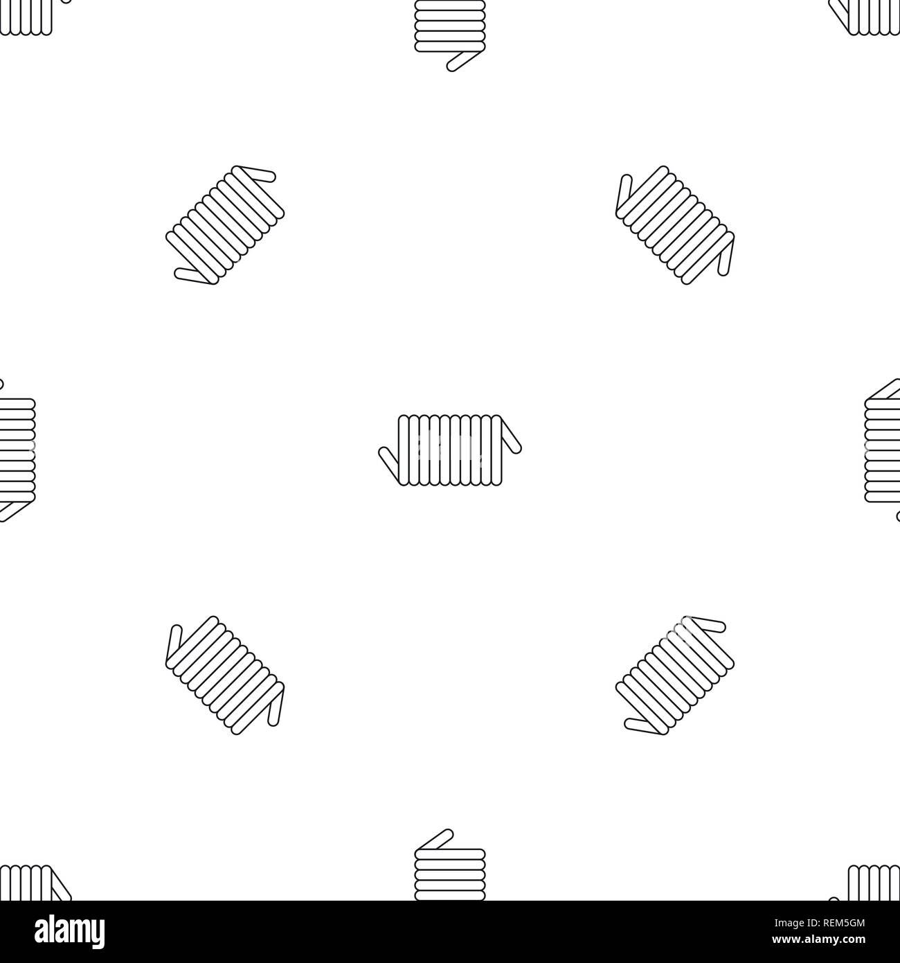 Cord spring coil pattern seamless vector repeat geometric for any web design Stock Vector Image ...