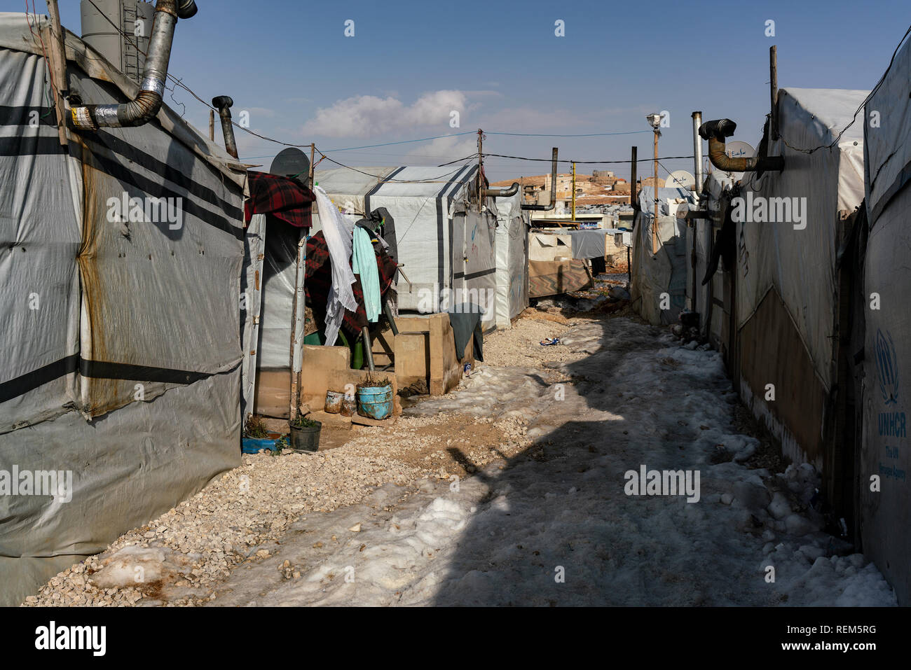 Refugee camps in Arsal, Lebanon's Bekaa Valley hit by winter storms ...