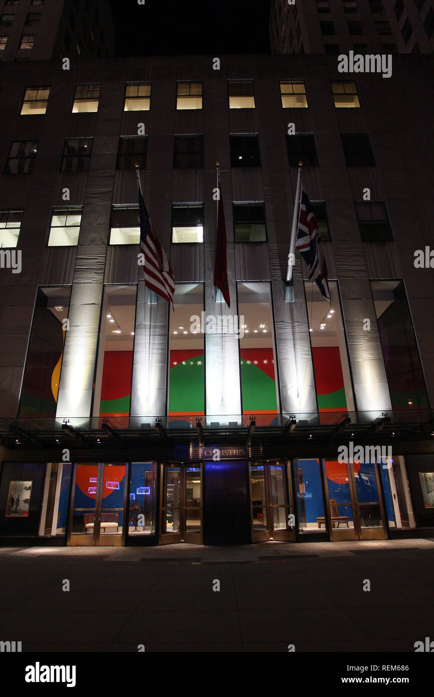 New York, NY - July 15: (Exterior) at Front at Christies Auction House ...