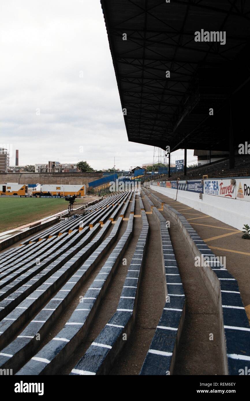 General view of Chelsea FC Football Ground, Stamford Bridge, London ...