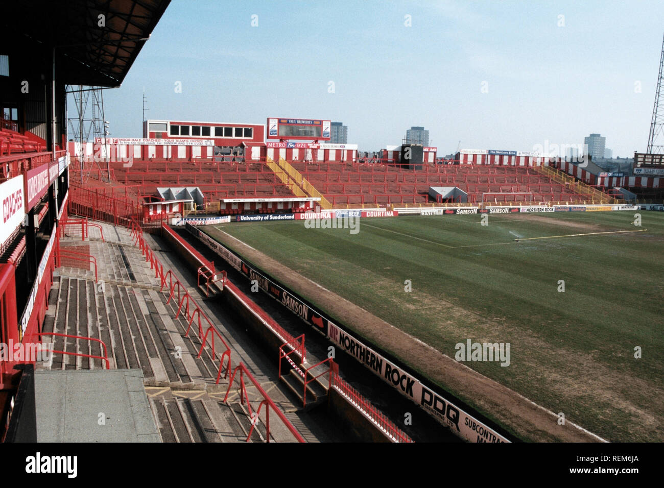 General view of Sunderland AFC Football Ground, Roker Park, Sunderland ...