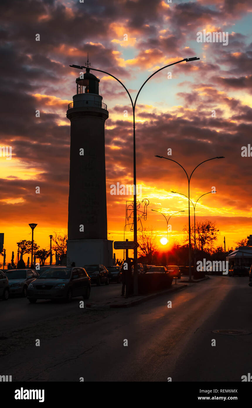 Alexandroupoli light house hi-res stock photography and images - Alamy
