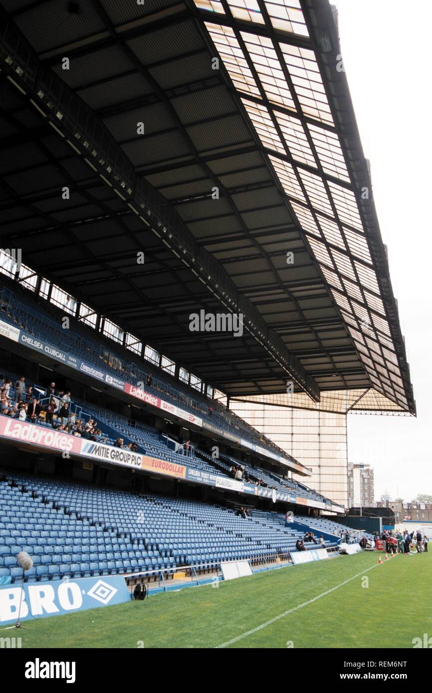 General view of Chelsea FC Football Ground, Stamford Bridge, London ...
