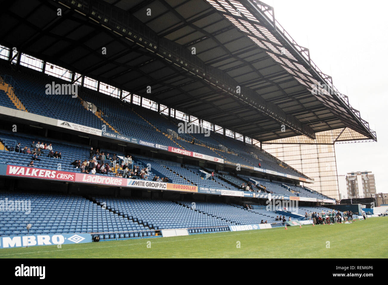 General view of Chelsea FC Football Ground, Stamford Bridge, London ...