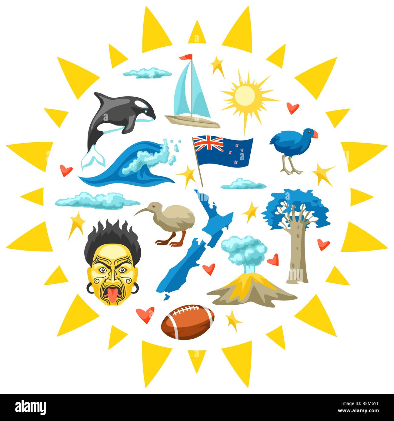 New Zealand background design Stock Vector Image & Art - Alamy