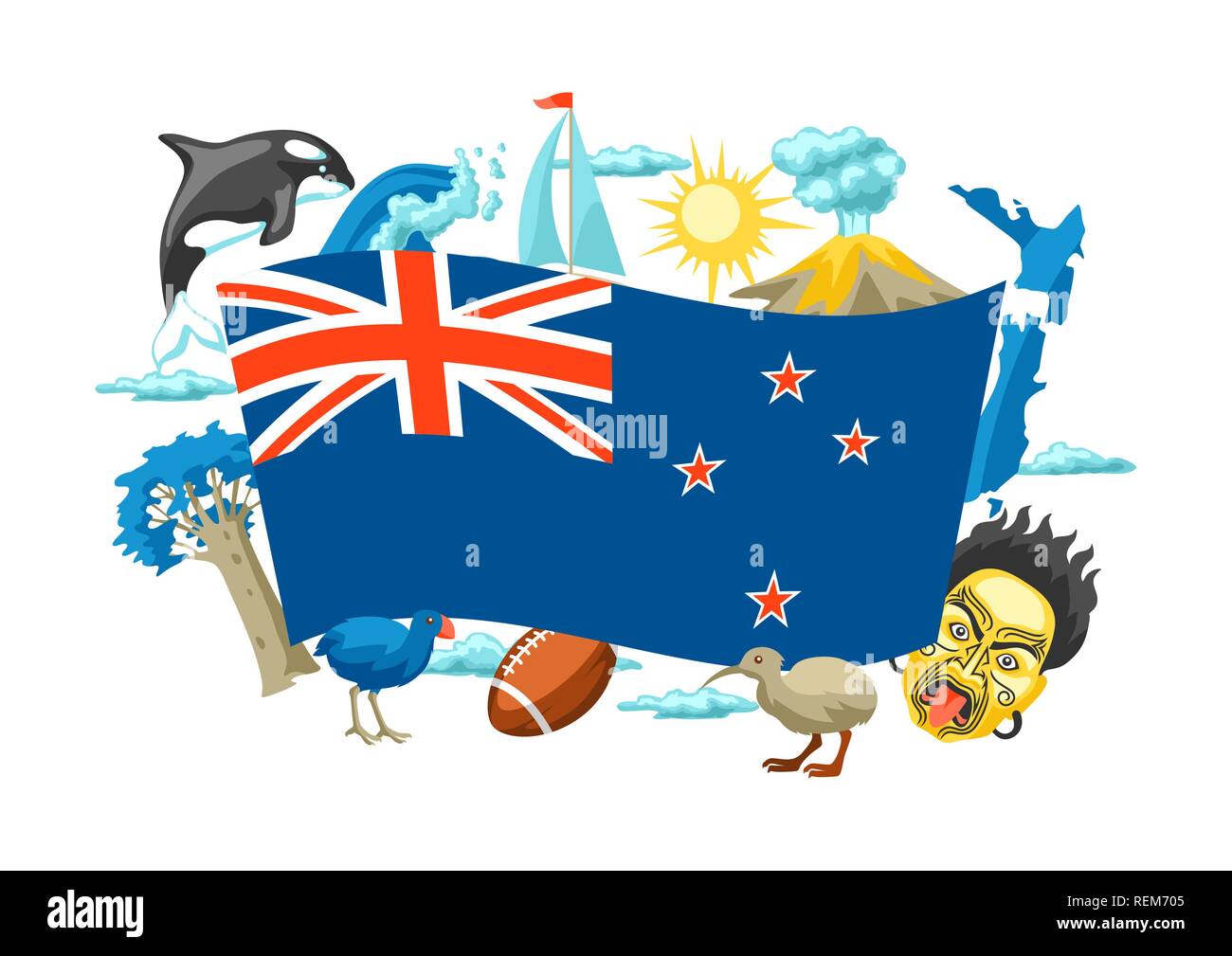 New Zealand background design Stock Vector Image & Art - Alamy