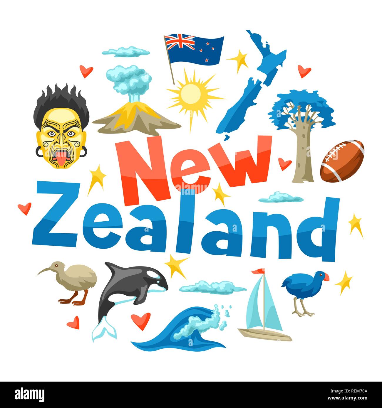 New Zealand background design Stock Vector Image & Art - Alamy