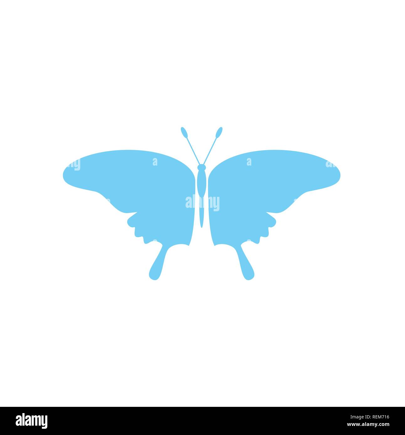 Butterfly icon on white background for graphic and web design, Modern ...
