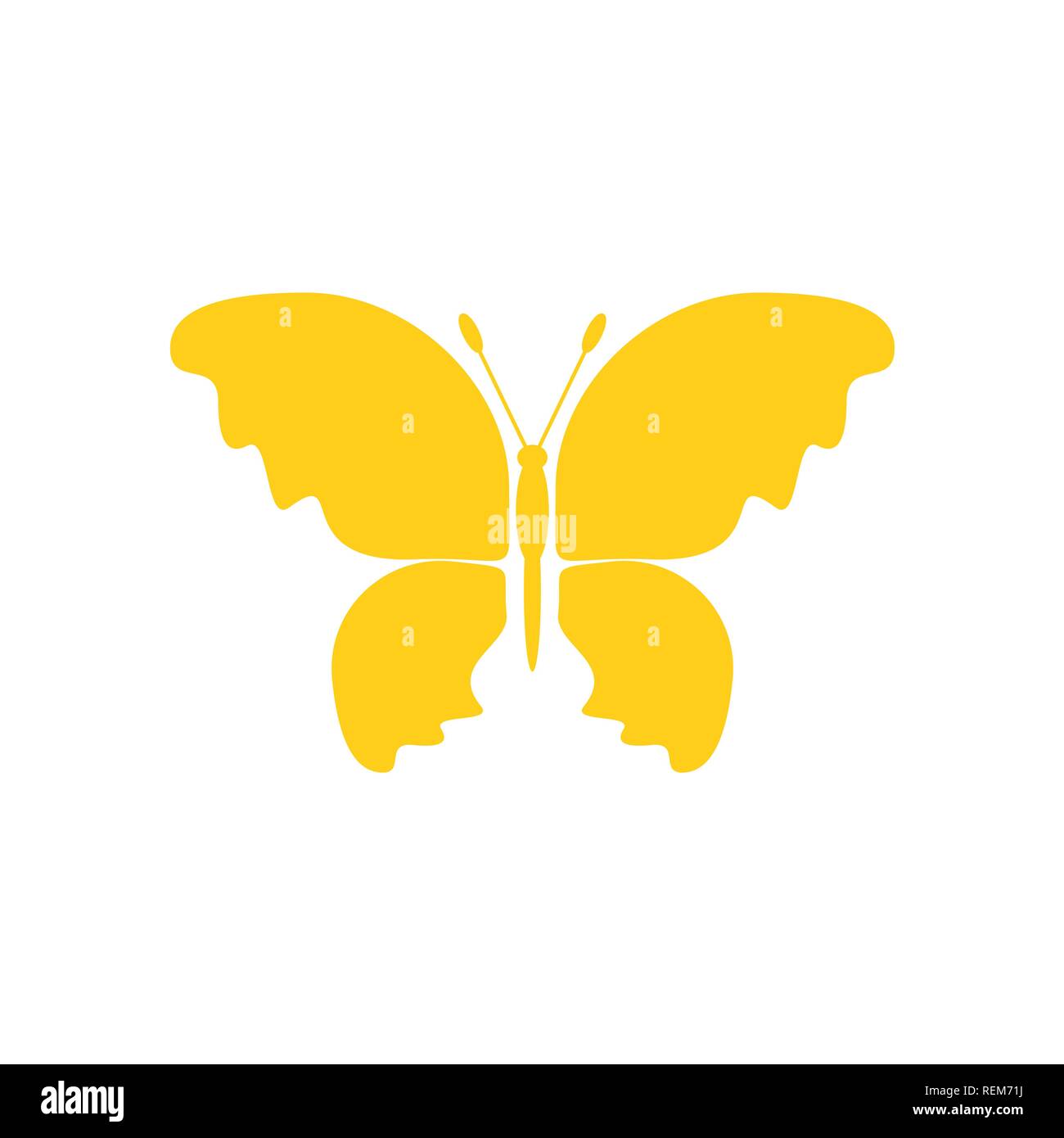 Butterfly icon on white background for graphic and web design, Modern ...
