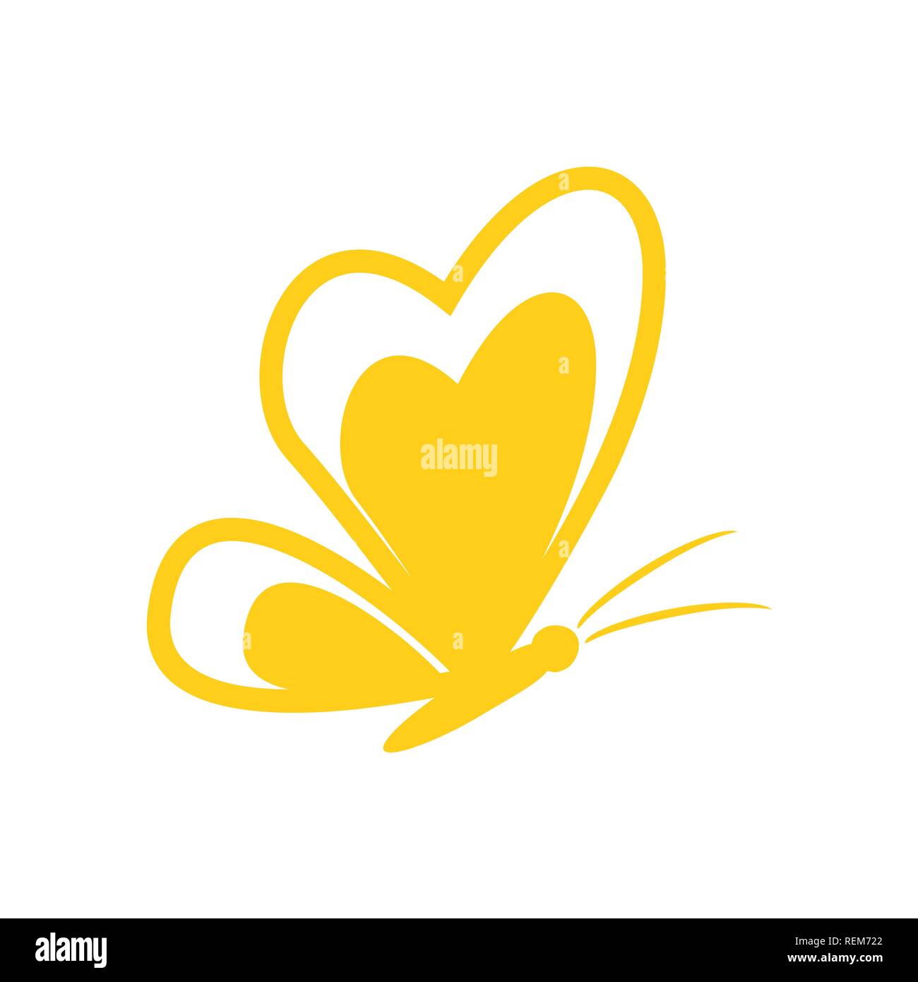 Butterfly icon on white background for graphic and web design, Modern ...
