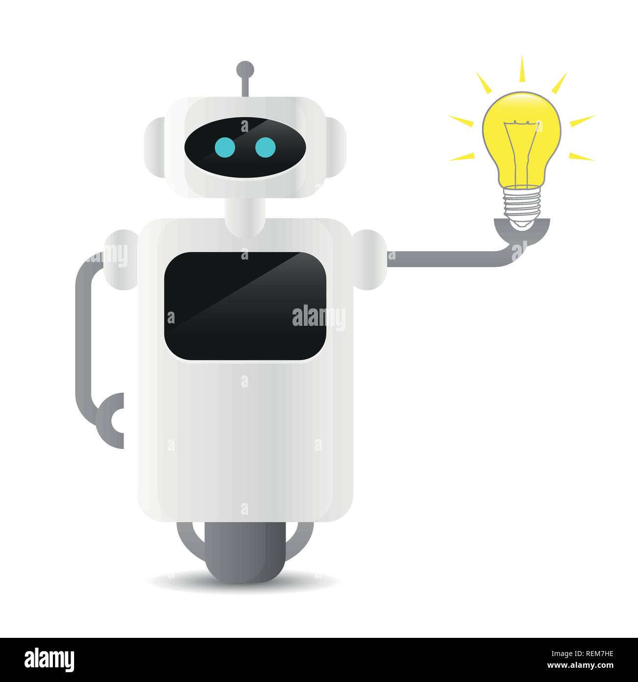 Cartoon character light bulb display Stock Vector Images - Alamy