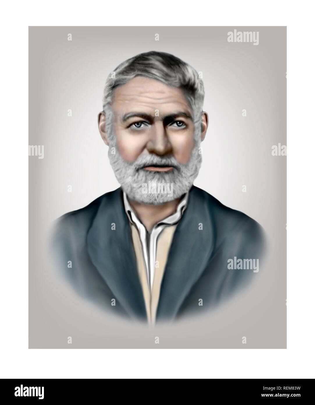 Ernest hemingway portrait hi-res stock photography and images - Alamy