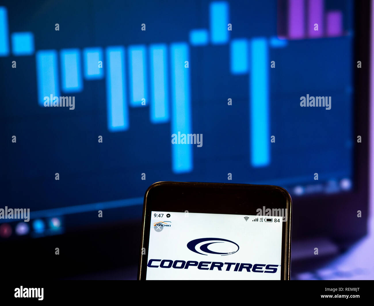Cooper Tire & Rubber Company logo seen displayed on a smart phone Stock ...
