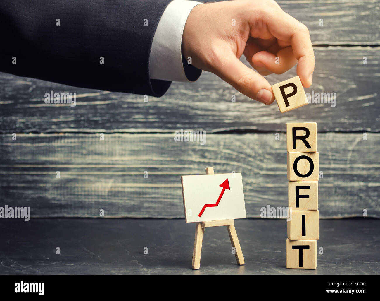 Increase profits and investment fund. Concept of business success ...