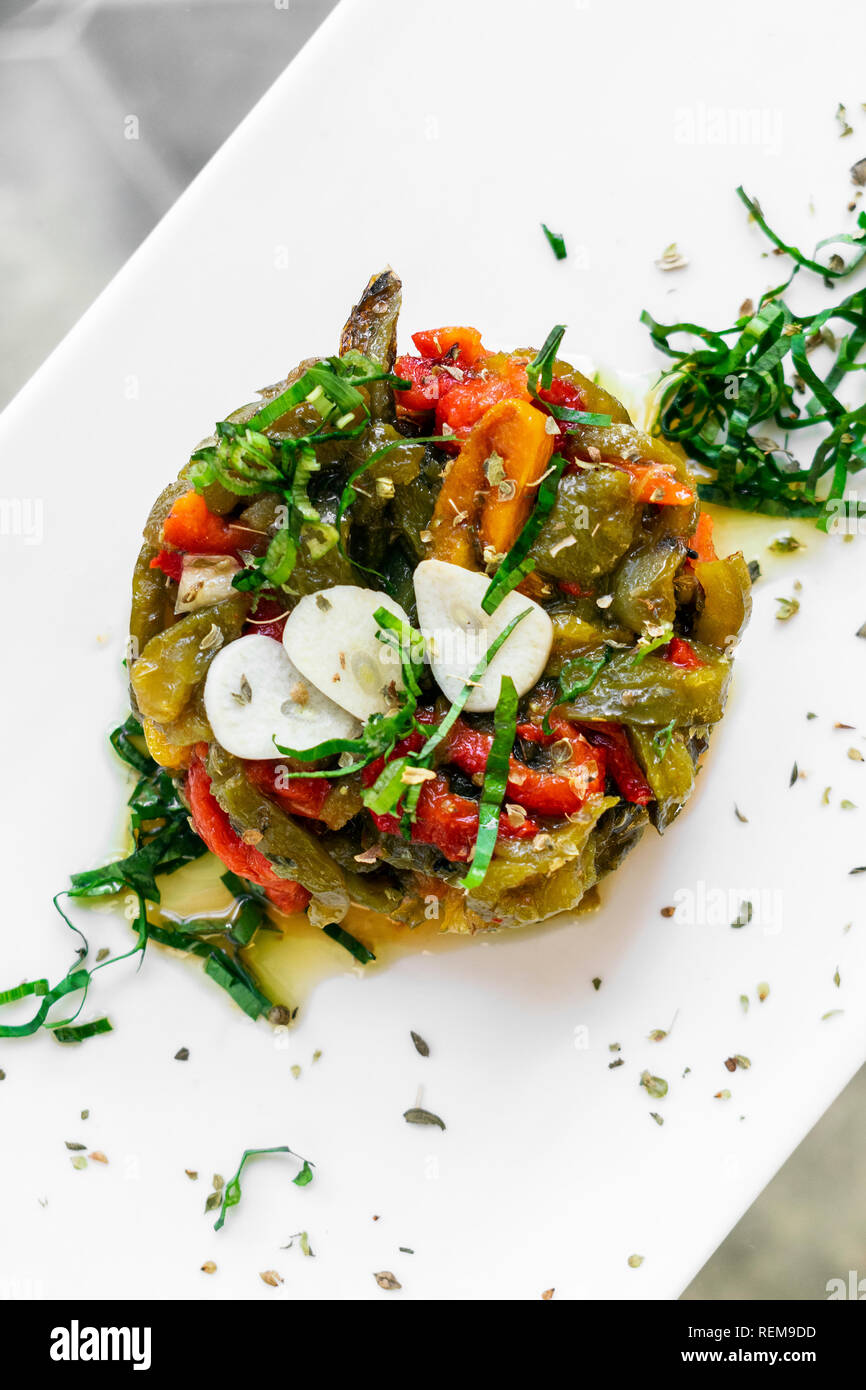portuguese roast organic bell peppers and garlic mediterranean tapas ...